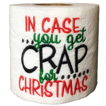 Crap for Christmas | Funny Gag Gifts | Christmas | Embroidered Toilet ...